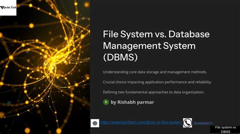 Ppt Diff Bw Filesystem Vs Dbms Tpoint Tech Powerpoint Presentation
