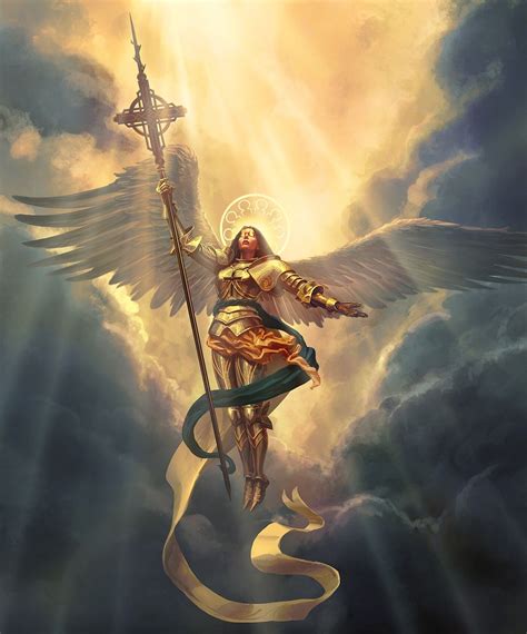 Pin De Vathalion En Fantasyconcept Arcangel Uriel Ángel Guerrero