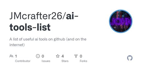 Lawrence Pingree On Linkedin Github Jmcrafter26ai Tools List A List Of Useful Ai Tools On