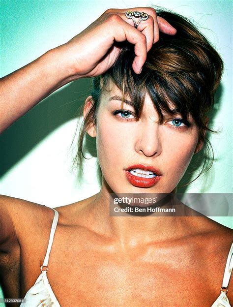 Actress Milla Jovovich Is Photographed For Glamour Magazine On News