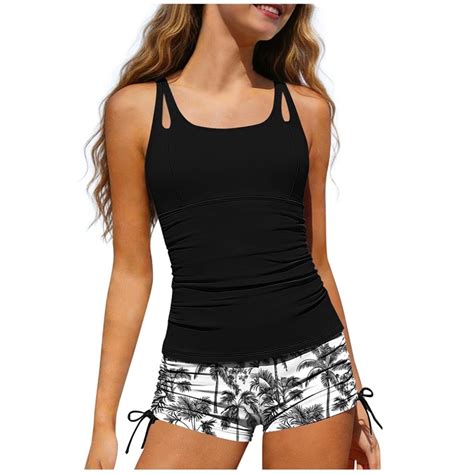 Afelkas Big Girls Tankini Swimsuit Teen 2 Piece Bathing Suit Padded