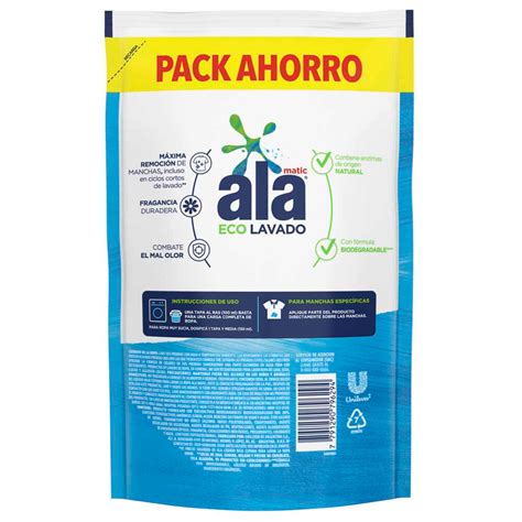 Jabon Liquido Ala Ecolavado Max Blancura Dp 90 Jumbo