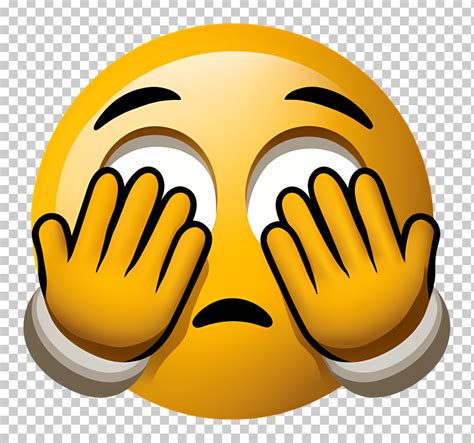 Facepalm Emoji Emoji Covering Eyes With Hands Png Clipart Cartoon