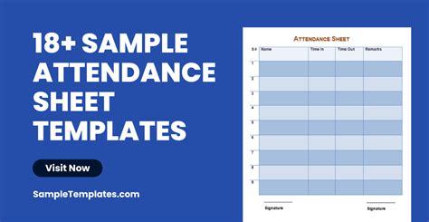 Printable Attendance Form 23 Free Printable Attendance Sheet Templates