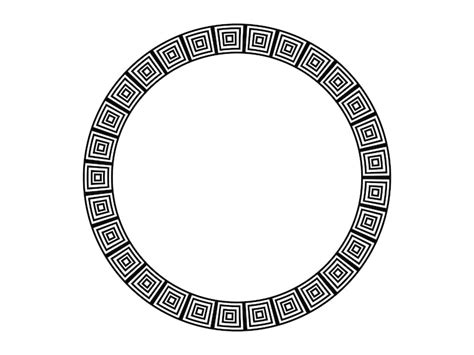 Premium Vector Circle Circular Shape Frame Border Vector Vintage