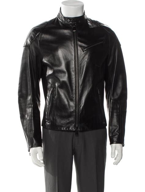 Ralph Lauren Black Label Lambskin Moto Jacket Black Outerwear