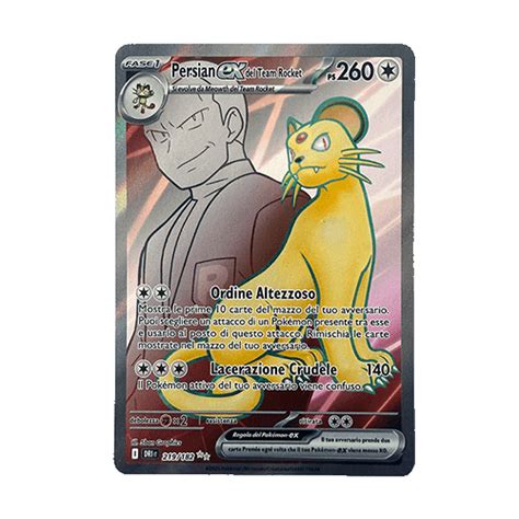 Persian Ex Del Team Rocket Full Art Viva Tcg