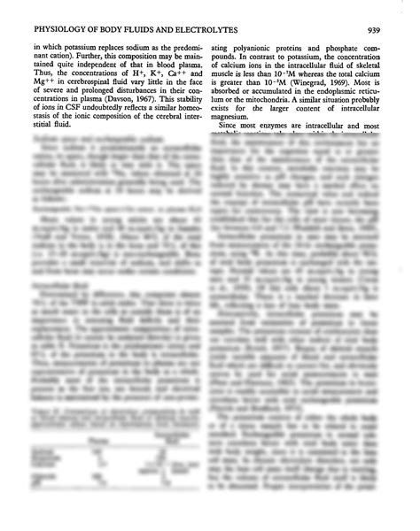 Solution Physiology Of Body Fluids And Electrolytes Studypool