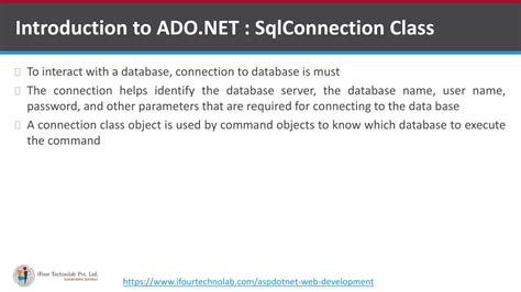 Ppt Introduction To Adonet Powerpoint Presentation Free Download