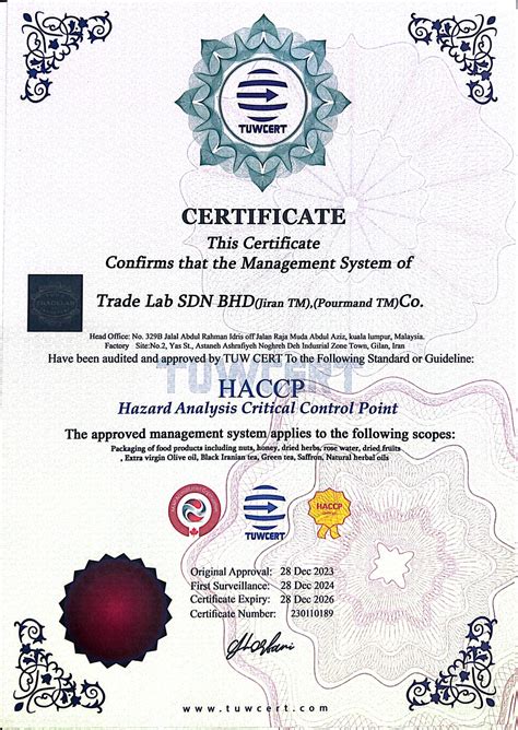 Awards And Certification Jiran Fine Foods