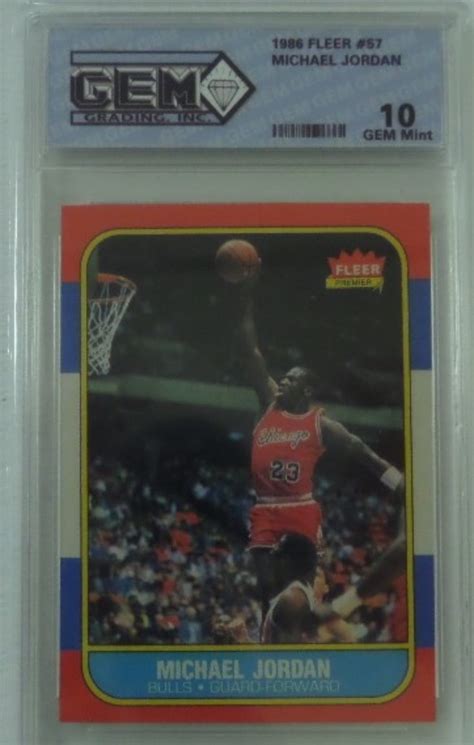 Coachs Corner Michael Jordan Bulls Gem Mint 10 Graded Rookie Card
