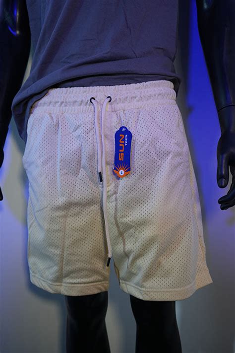 Cream Mesh Shorts The Blank Store