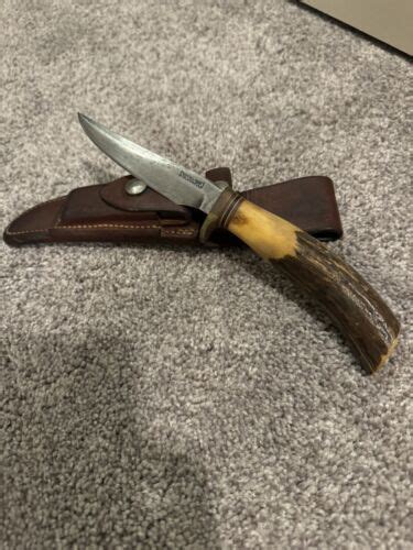 Vintage Randall Model 1 7 Stag Handle Knife With Sheath 4695133011