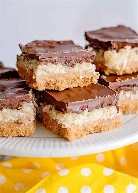 Coconut Chocolate Bars Cookie Dough And Oven Mitt