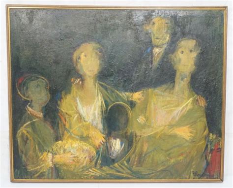 Sold At Auction Alfred H Blaustein Al Blaustein Modern Figural Oil