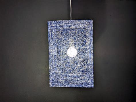 Diy Cube Shaped String Pendant Lamp 7 Steps With Pictures