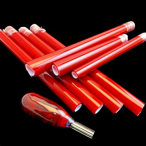 Wt 057 Ruby Slipper Over Ghost Wondertube Northstar Glassworks