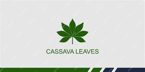 Premium Vector Simple Cassava Leaves Logo Design With Unique Concept Premium Vector