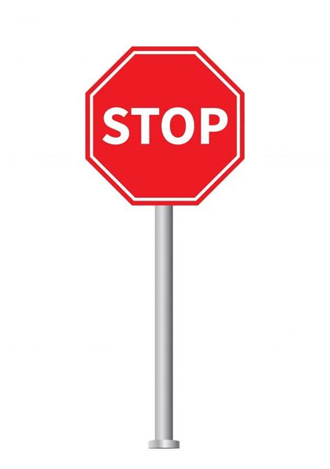 5inx5in Stop Sign Sticker Vinyl Road Signs Stickers Traffic Symbol