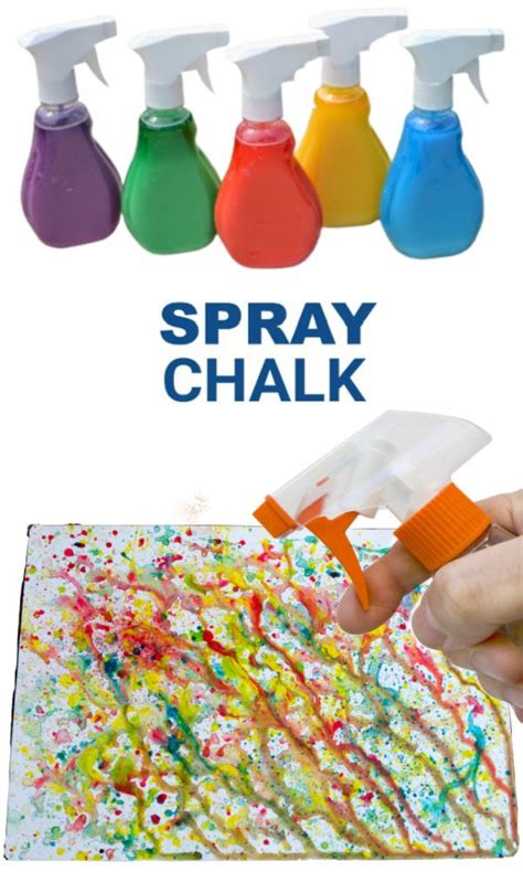 Spray Chalk Recipe Diy Spray Chalk Splash Craft Water Spray Art