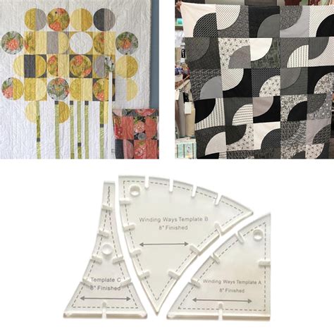 Quilting Rulers And Templates 3pcs Creative Quilting Cutting Template