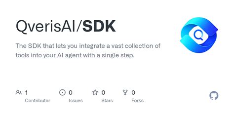 Github Qverisaisdk The Sdk That Lets You Integrate A Vast Collection Of Tools Into Your Ai