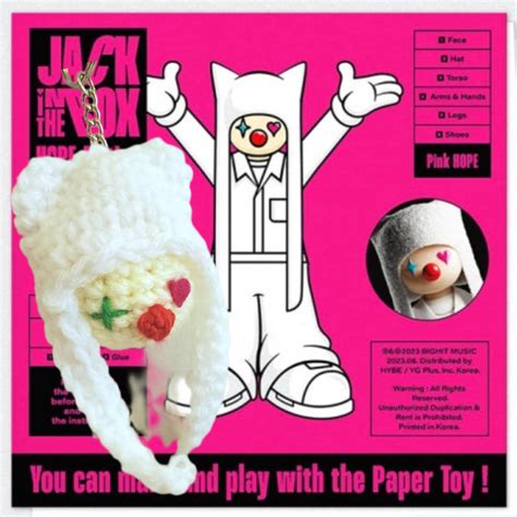 Bts J Hope Jack In The Box Hope Edition Jester Doll Crochet Keychain