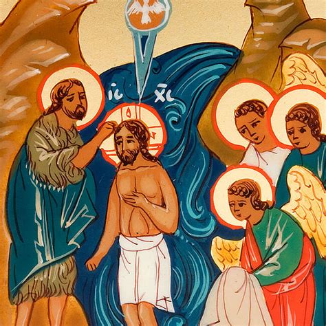 Icône Russe 6x9baptême De Jésus Vente En Ligne Sur Holyart