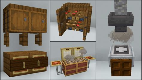 How To Make Kitchen Cabinets In Minecraft Things In The Kitchen