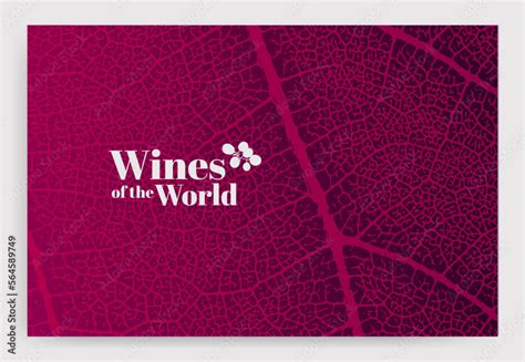 Template With Vine Leaf Texture Background Vegetable Background
