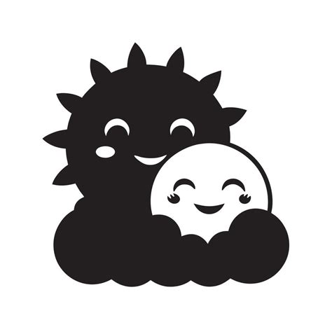 Sun And Cloud Hug Over Ocean 65454607 Vector Art At Vecteezy