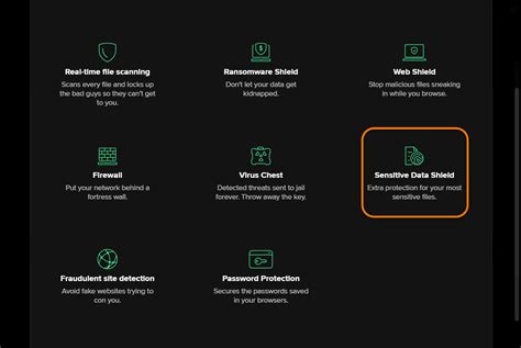 How To Use Sensitive Data Shield Avast