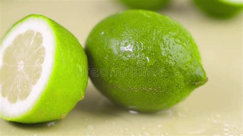 Macro Shot Of Water Dripping Down A Lime Stock Footage Video Of Diet Fresh 259039438