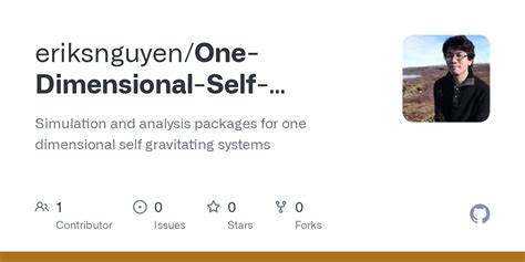 Github Eriksnguyenone Dimensional Self Gravitating System Simulation And Analysis Packages