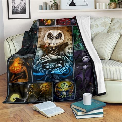Jack Skellington Fleece Blanket T Idea Timezily
