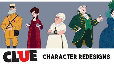 Clue Character Redesigns Youtube