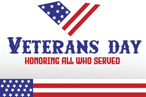 Veterans Day Copy Spacehonoring All Who Served Letter V Logo With Usa
