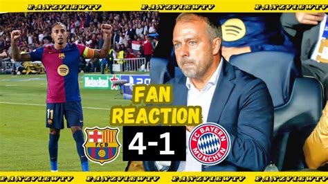 Barcelona Destroys Bayernraphinas Hatrick Fan Reactionft Afam Youtube