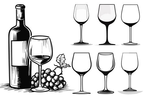 Beautiful Wine Glass Silhouette Generative Ai 26912905 Png