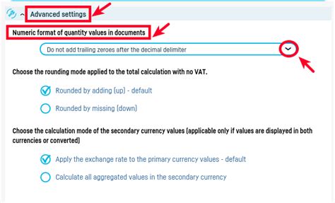Direct Setting Of Quantity Decimals In Documents