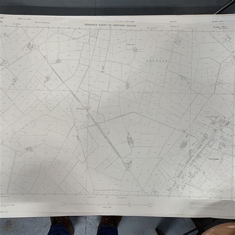 Vintage Ordnance Survey Map Of Carrowdore On The Square Emporium