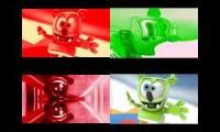 Gummy Bear Song Hd Four Normal Version At Once Youtube Multiplier