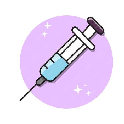 Ilustración Vectorial Al Estilo De Dibujos Animados De Inyección Icono