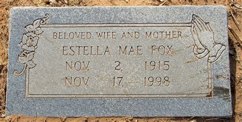 Estella Mae Daffern Fox 1915 1998 Find A Grave Memorial