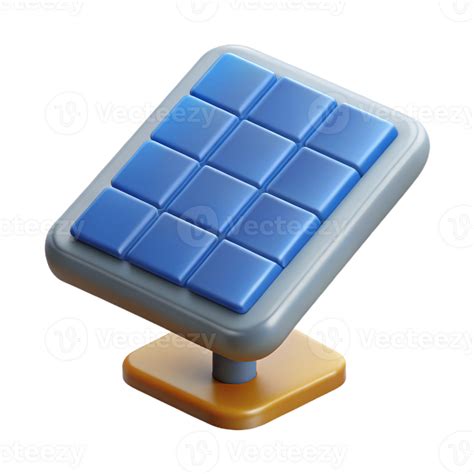 Vibrant Avant Garde Hyper Specific Concept Art Style Isolated Cutout Of A Solar Panel Tile