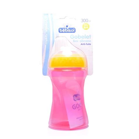 Bébisol Gobelet Bec Silicone Anti Fuite Transition Biberon Verre
