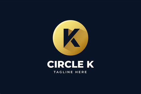 Initials K Logo With Circle Shape Style Graphic By Blacksweet · Creative Fabrica