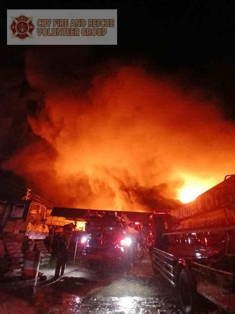 Philippine Thick Smoke Billows From An Industrial Fire That Hit A
