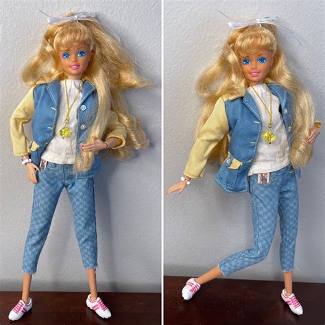 Vintage Barbie Blonde Superstar Barbie Doll 80s Barbie Articulated