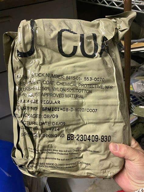 New Mop Gear Jlist Cbrn Nbc Hazmat Chemical Suit Coat Acu Digital Lrg Reg 3843816229